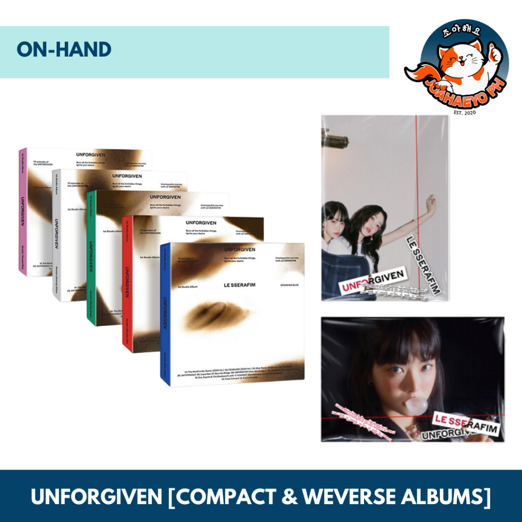 [ON-HAND] LE SSERAFIM - UNFORGIVEN COMPACT & WEVERSE VERSION SEALED ...