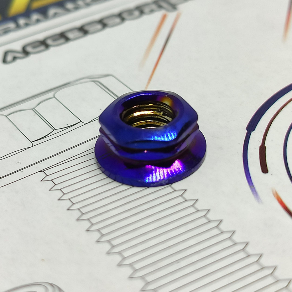 SC SIAM STAINLESS CNC LOCK NUTS / MOTORCYCLE NUT 8MM 10MM 12MM 14MM ...