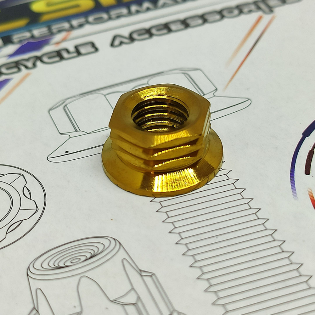 SC SIAM STAINLESS CNC LOCK NUTS / MOTORCYCLE NUT 8MM 10MM 12MM 14MM ...