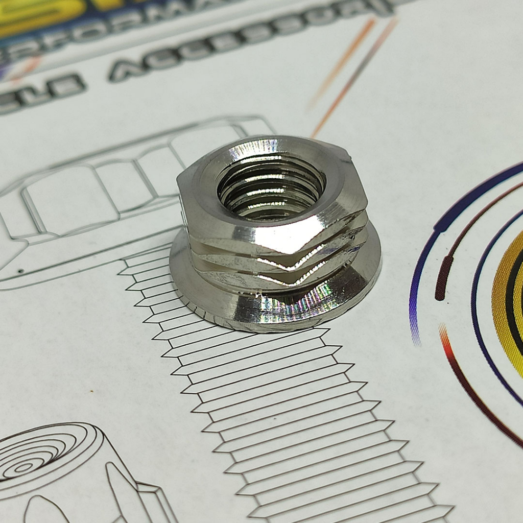 SC SIAM STAINLESS CNC LOCK NUTS / MOTORCYCLE NUT 8MM 10MM 12MM 14MM ...