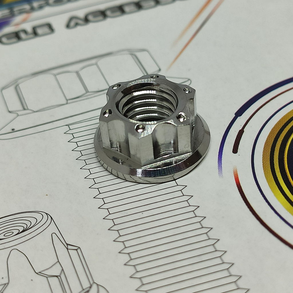 SC SIAM STAINLESS CNC LOCK NUTS / MOTORCYCLE NUT 8MM 10MM 12MM 14MM ...