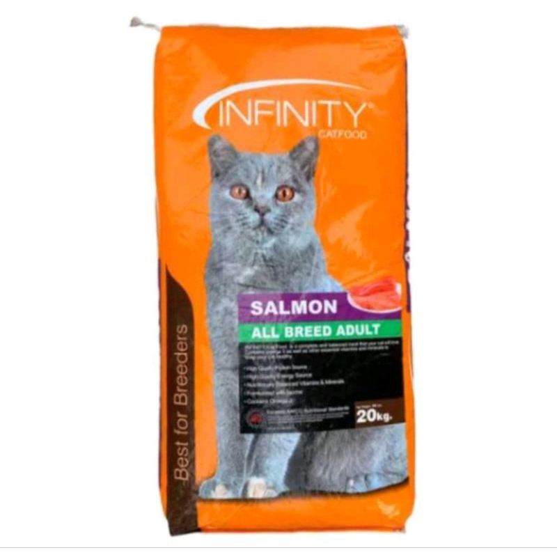 Infinity Cat Dry food All breed Adult repacked 1kg (salmon flavor ...