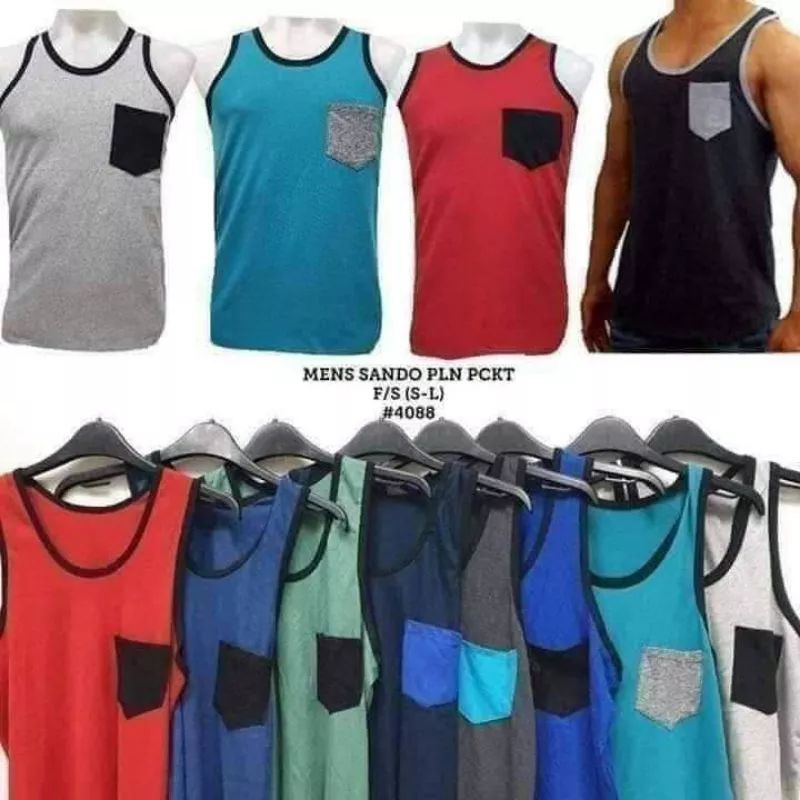 10 PCS BUNDLE SANDO and MUSCLE TER FOR MEN FREESIZE PREMIUM COTTON ...