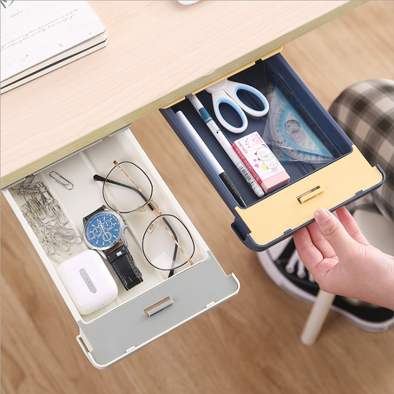 Dailyhome DIY Stick-on Table Desk Drawer Stationary Storage Organizer ...