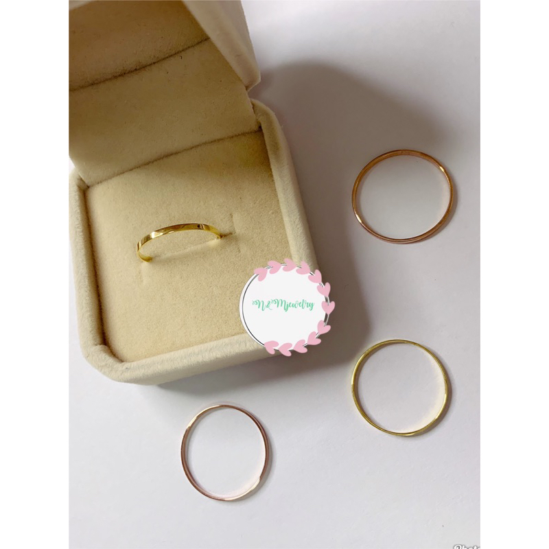 plain band 1mm flat-ON HAND | Shopee Philippines