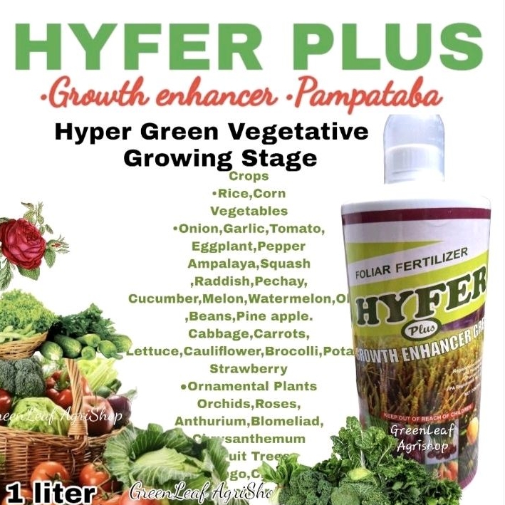 HYFER PLUS Green Vegetative Stage Growth Enhancer(Foliar Spray ) 1 ...