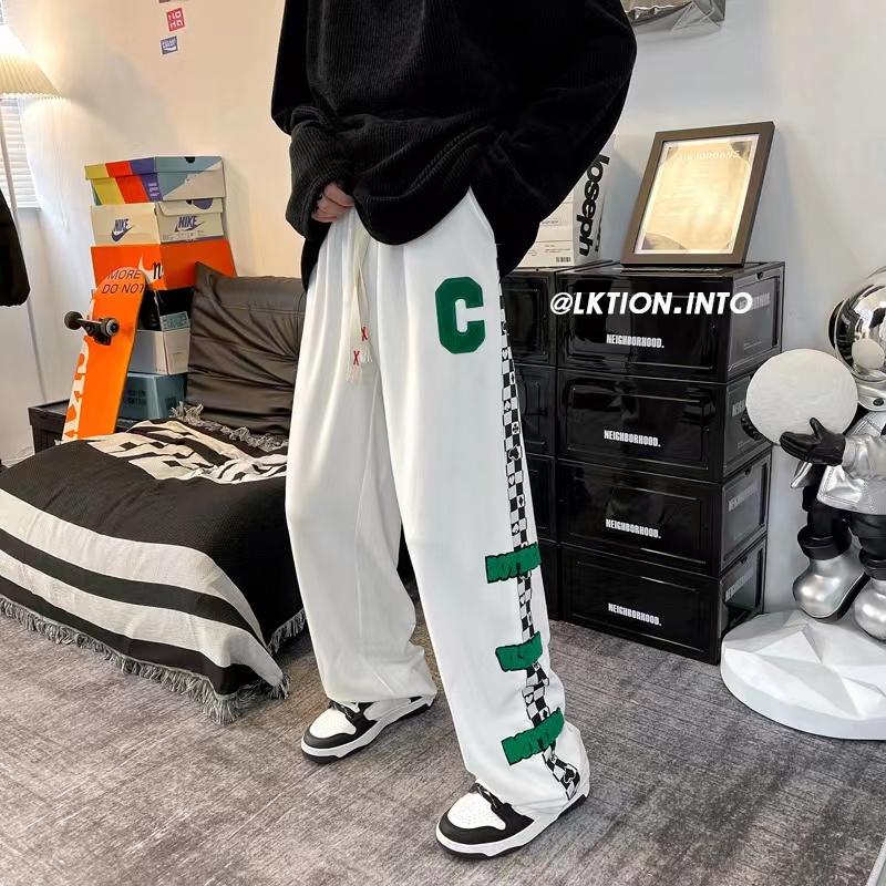 Korean loose baggy sweatpants for men seda slocks pants paracute street ...