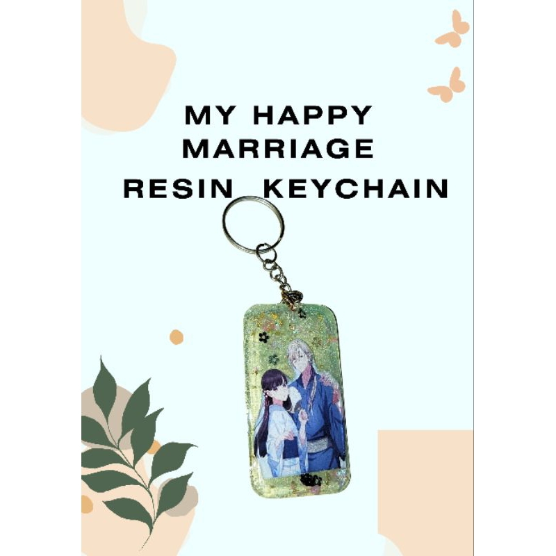 My happy Marriage Resin Keychain( read description) | Shopee Philippines