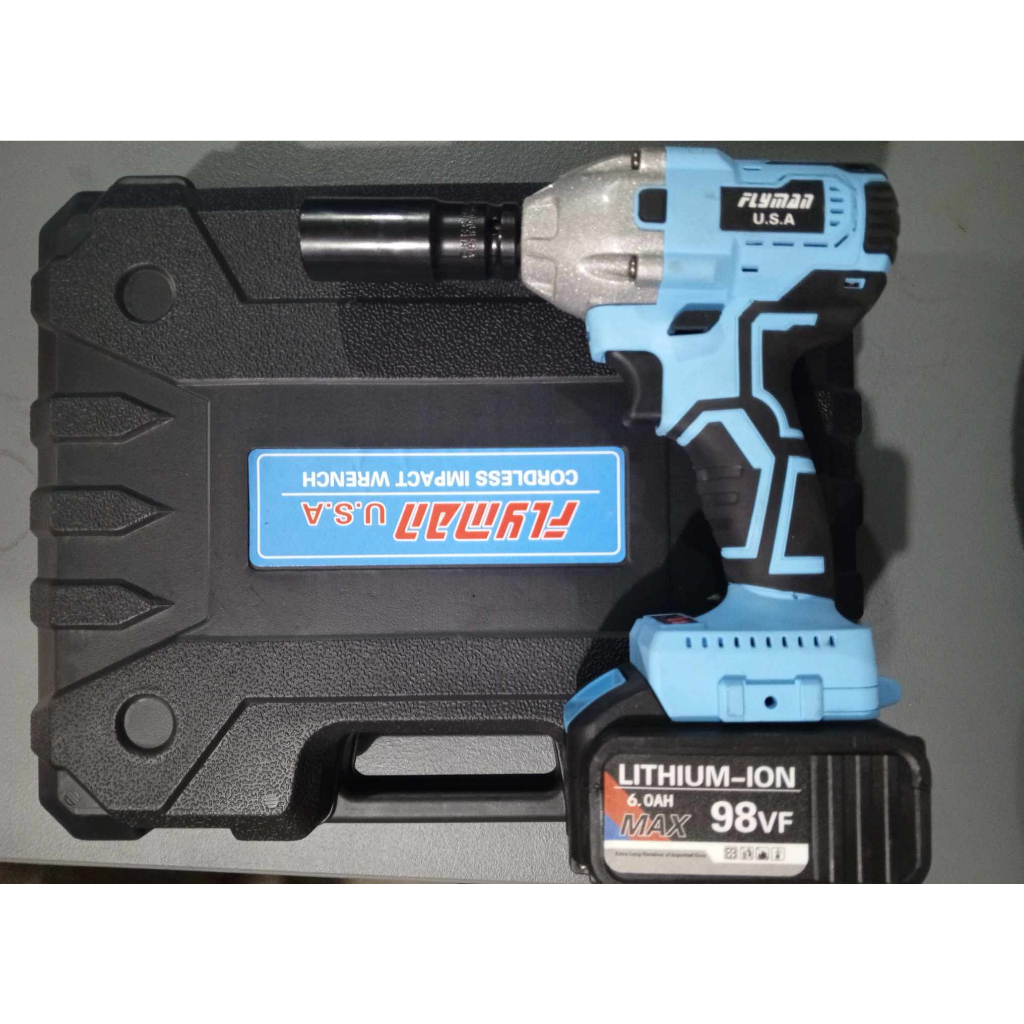 Brushless Cordless Impact Wrench Lithium-ion (98v) Original Flyman Usa ...