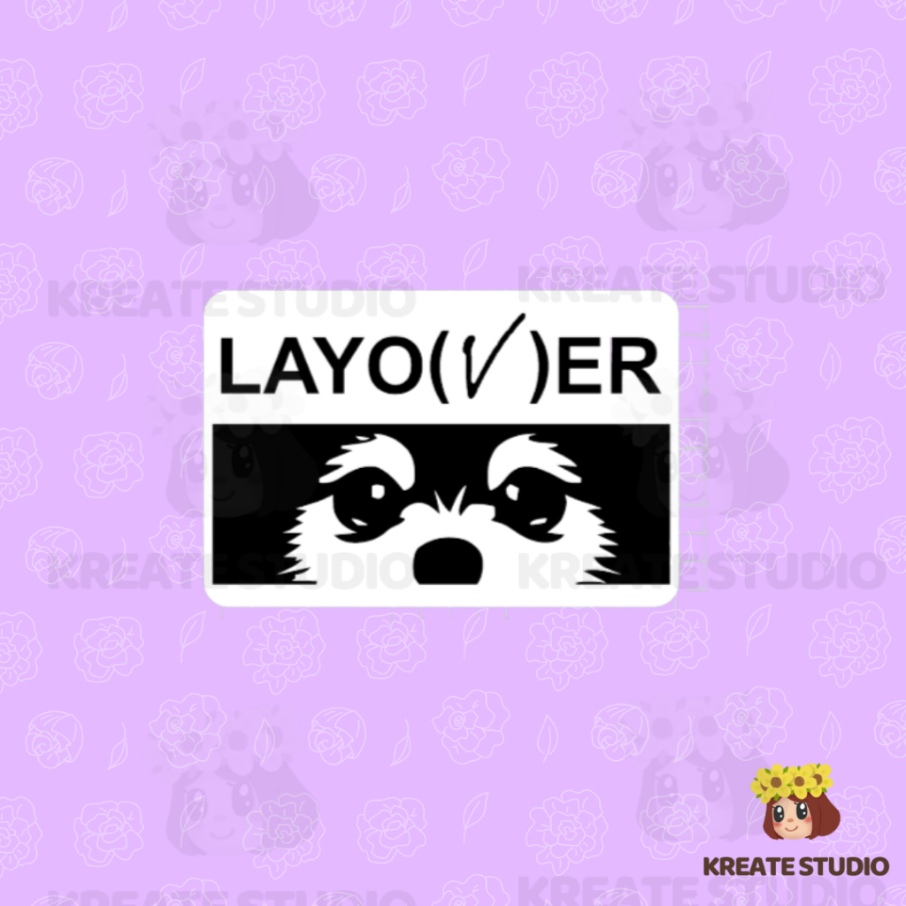 LAYOVER BTS V Waterproof Vinyl Sticker | Matte and Glitter Laminate ...