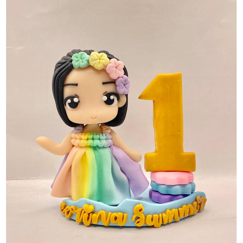 Personalized Chibi Birthday Cake topper with Number | Shopee Philippines