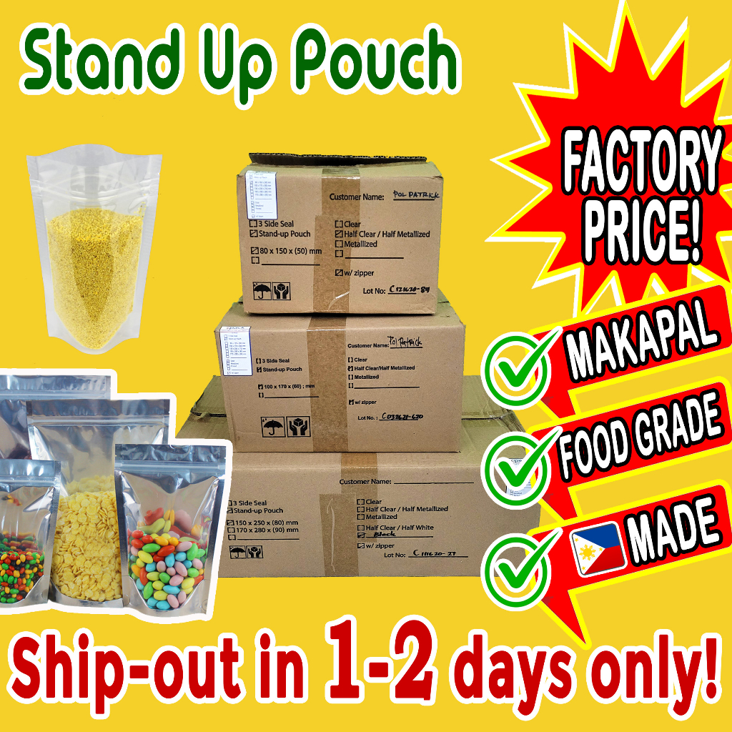 CPack Stand Up Pouch (1000pc/Box) Resealable Plastic with Ziplock ...