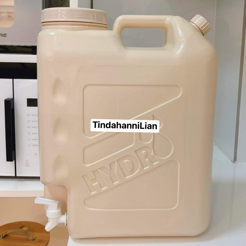AESTHETIC BEIGE and WHITE WATER CONTAINER 20 LITERS With WHITE FAUCET ...
