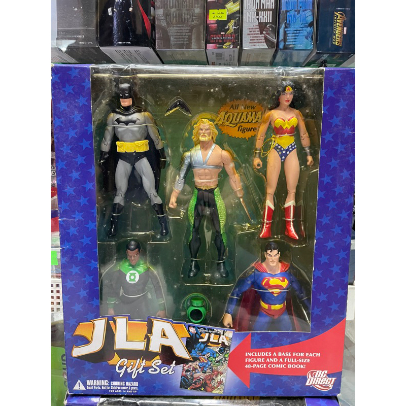 DC Direct JLA Gift Set 5-pack Superman, Batman, Wonder Woman, Aquaman ...