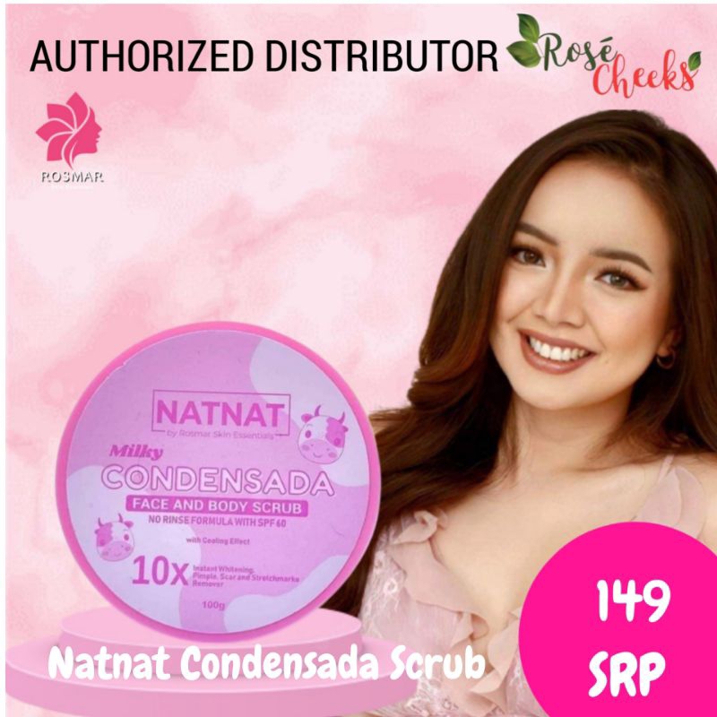 Natnat Milky Condensada Face and Body Scrub 100g | Shopee Philippines