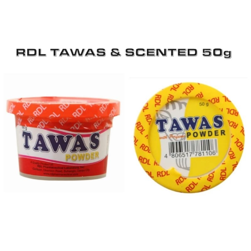 RDL Tawas Powder 50g (Plain, Scented) | Shopee Philippines