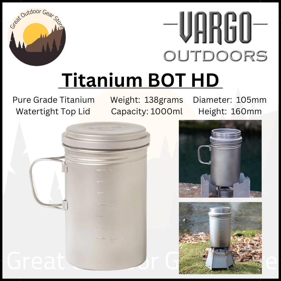 VARGO Titanium BOT HD | Lightweight Ultralight Outdoor Backpacking ...
