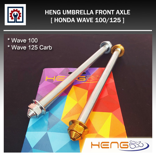 HENG UMBRELLA FRONT AXLE for HONDA WAVE 100/125 CARB | 1 SET | Shopee ...