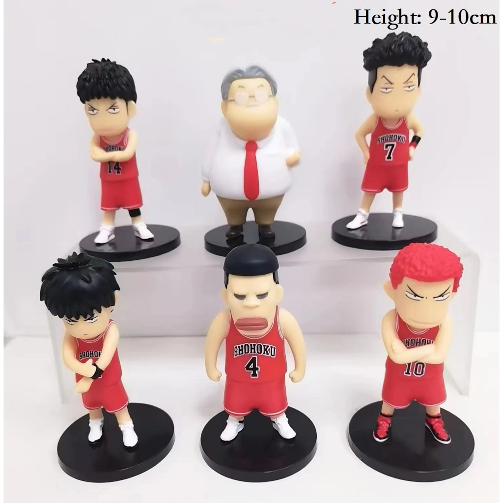 Slamdunk Slam Dunk Set of 6 Sakuragi,Rukawa,Mitsui,Miyagi,Akagi Coach ...