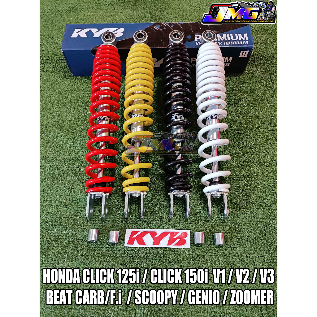 KYB REAR SHOCK ABSORBER 320MM HONDA CLICK 125/CLICK 150 V1/V2/V3/BEAT ...
