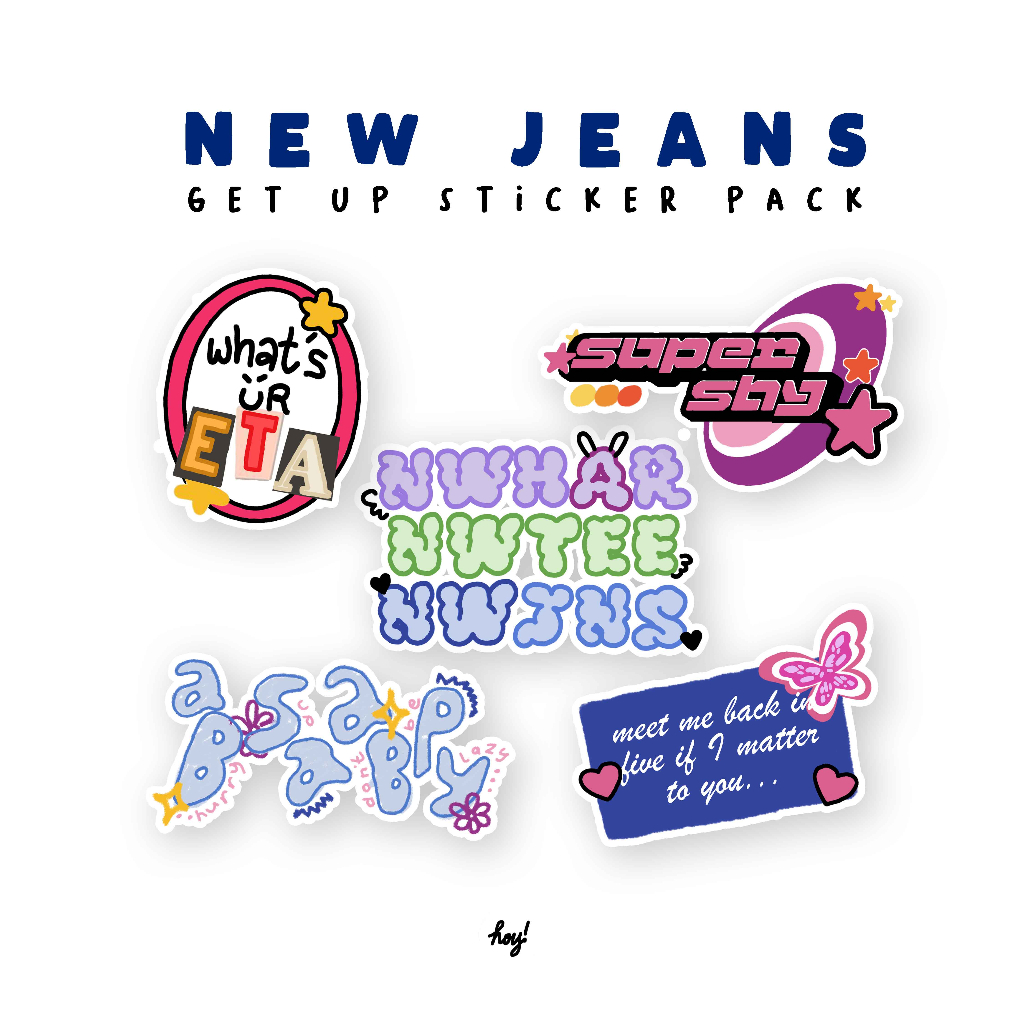 New Jeans Get Up Sticker Pack | Shopee Philippines