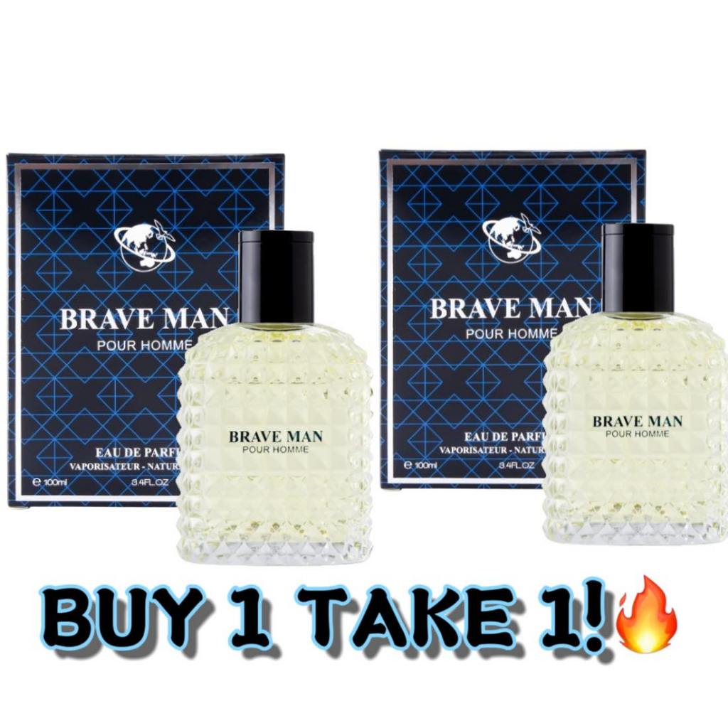 『BUY 1 TAKE 1』Brave Man Pour Homme Perfume For Man Body Mist Fragrance ...