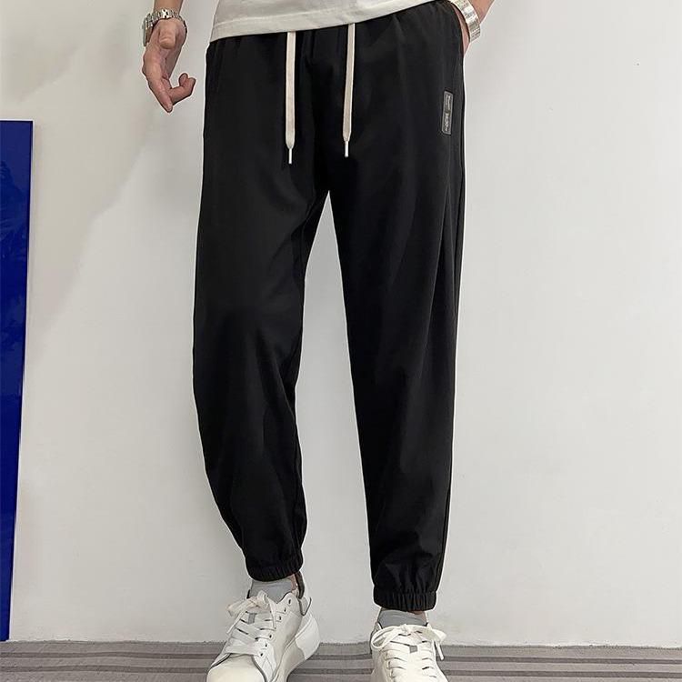 2023 Ice Silk Loose Straight Cut Plus Size Casual Sports Baggy Jogging ...