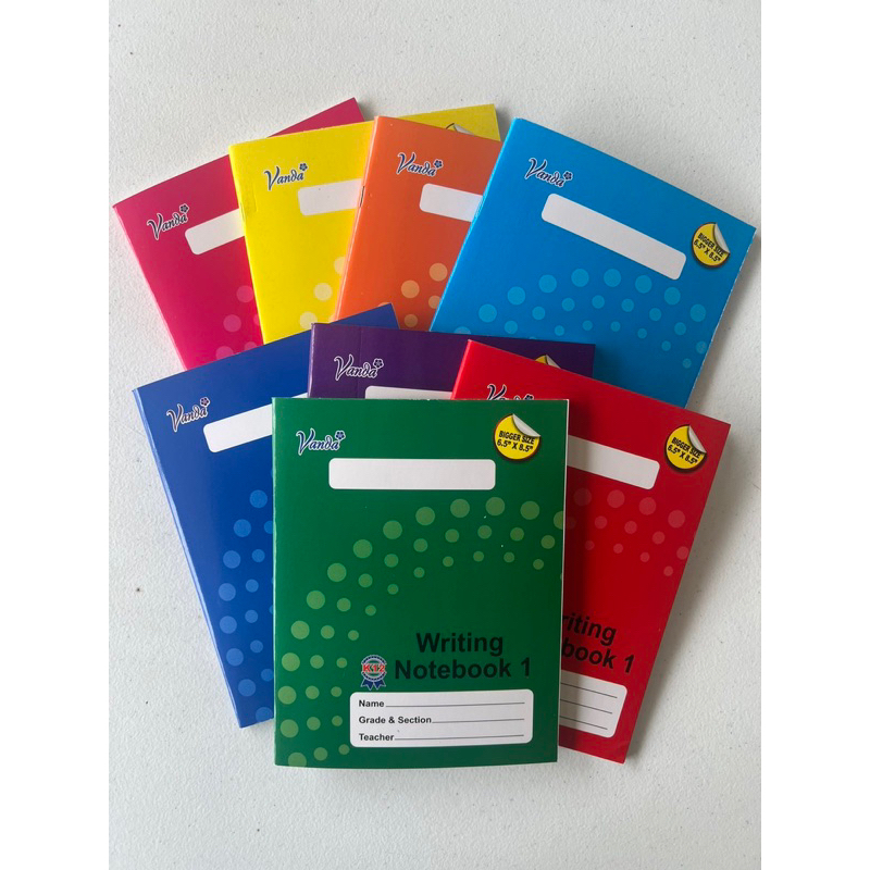 Vanda Writing Notebook 1 Color Coded Grade 1 Notebook | Shopee Philippines