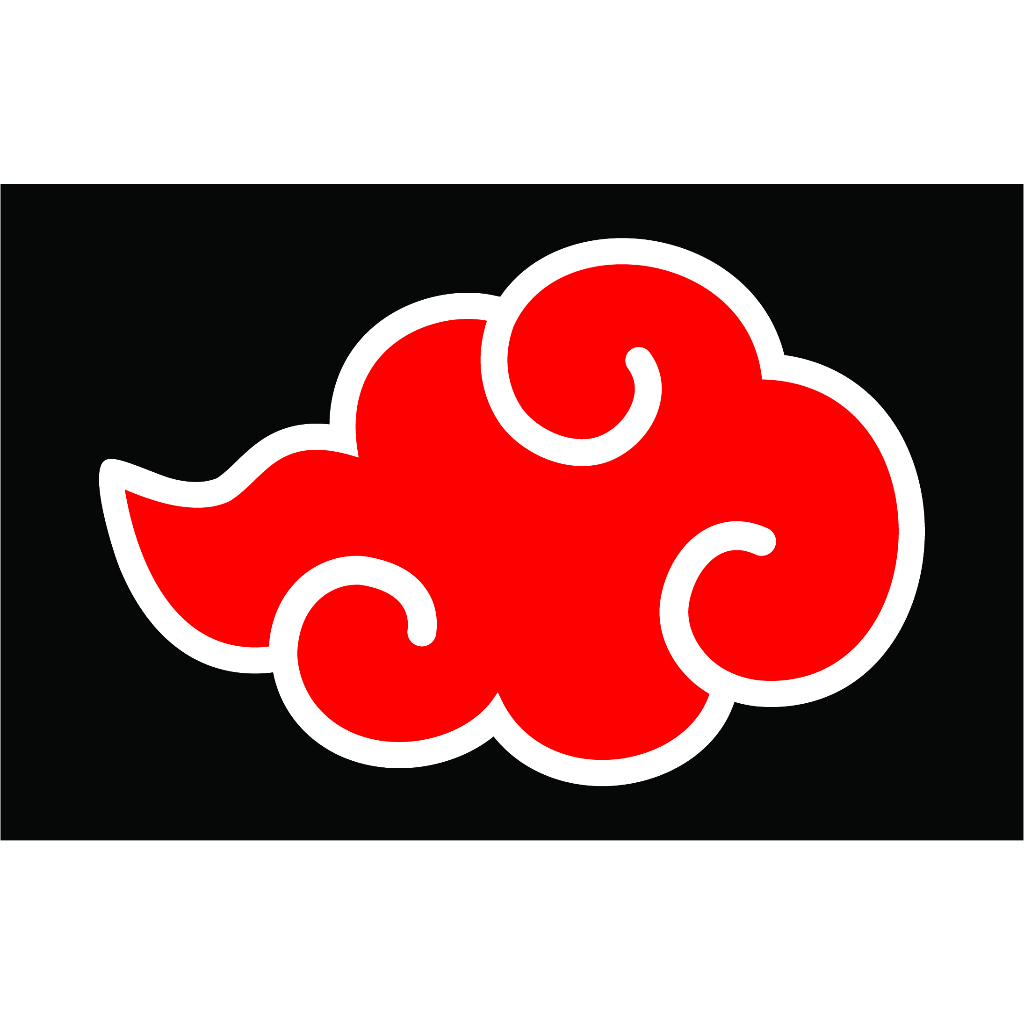 Naruto Akatsuki Cloud Logo | Shopee Philippines