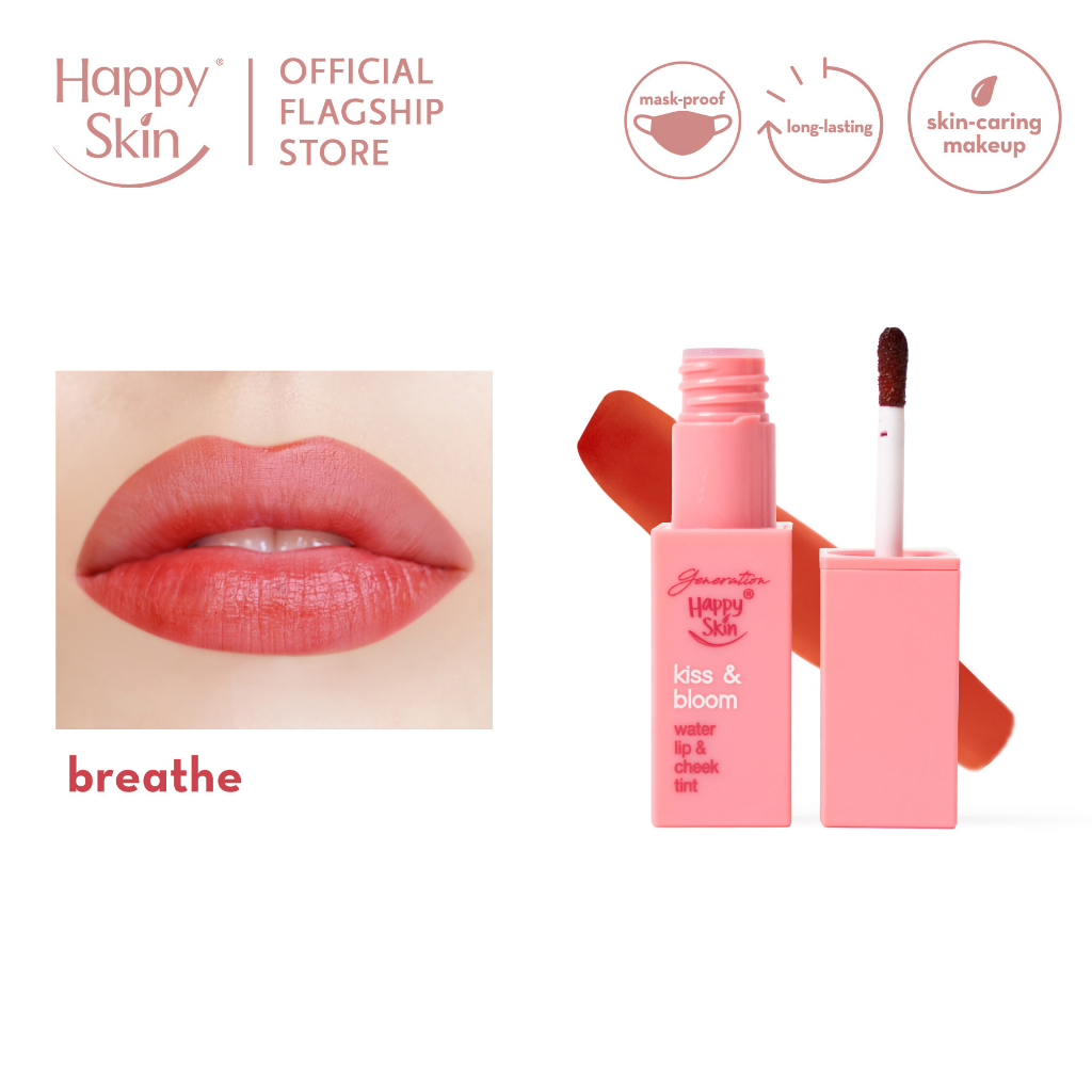Happy Skin Kiss & Bloom Water Lip & Cheek Tint in Breathe | Shopee ...