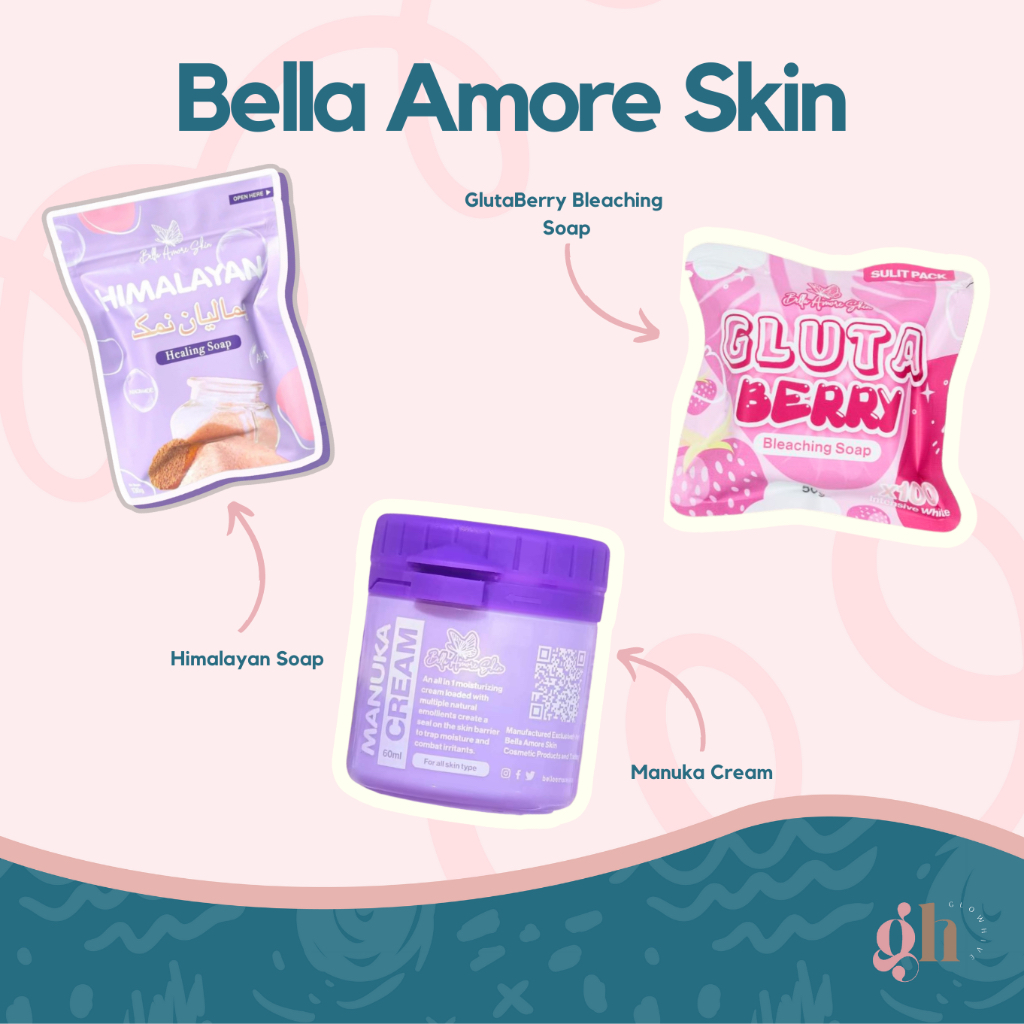 BELLA AMORE SKIN HIMALAYAN SALT SOAP | GLUTA BERRY SOAP | MANUKA CREAM ...
