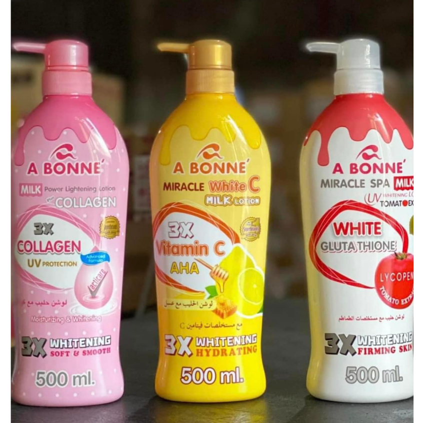 Abonne Milk Power Lightening W/ Collagen Lotion 500ml | Shopee Philippines