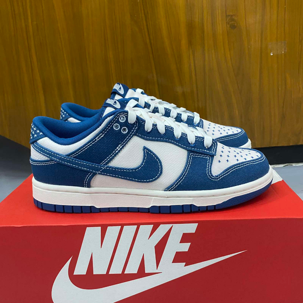 ORIGINAL DUNK LOW SASHIKO INDUSTRIAL BLUE MEN SHOES | DV0834-101 ...