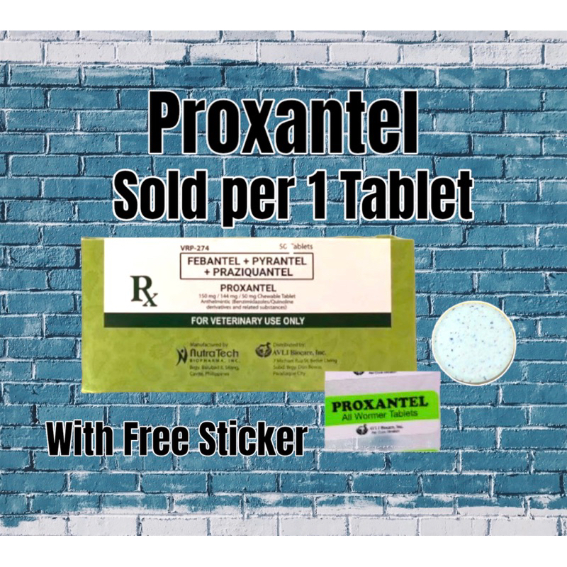 Proxantel Tablet Dewormer ( Sold per Tablet + 1 Sticker) | Shopee ...