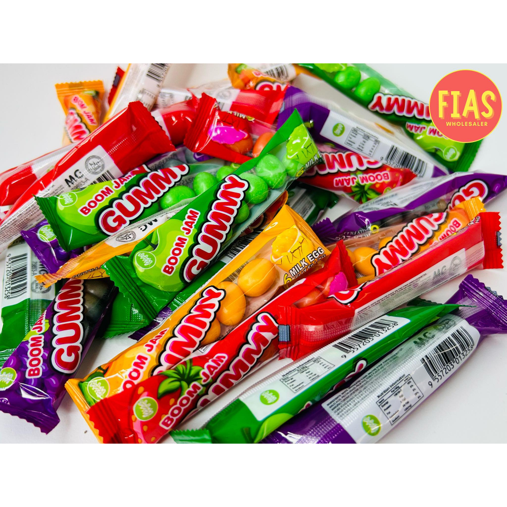 30 Pieces Boom Jam Gummy Fruit Candy | Shopee Philippines