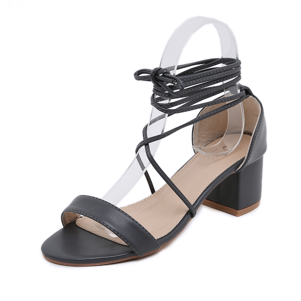 [LIN] summer 2 inch Sandals For Women With Heels Gladiator Sandal ...