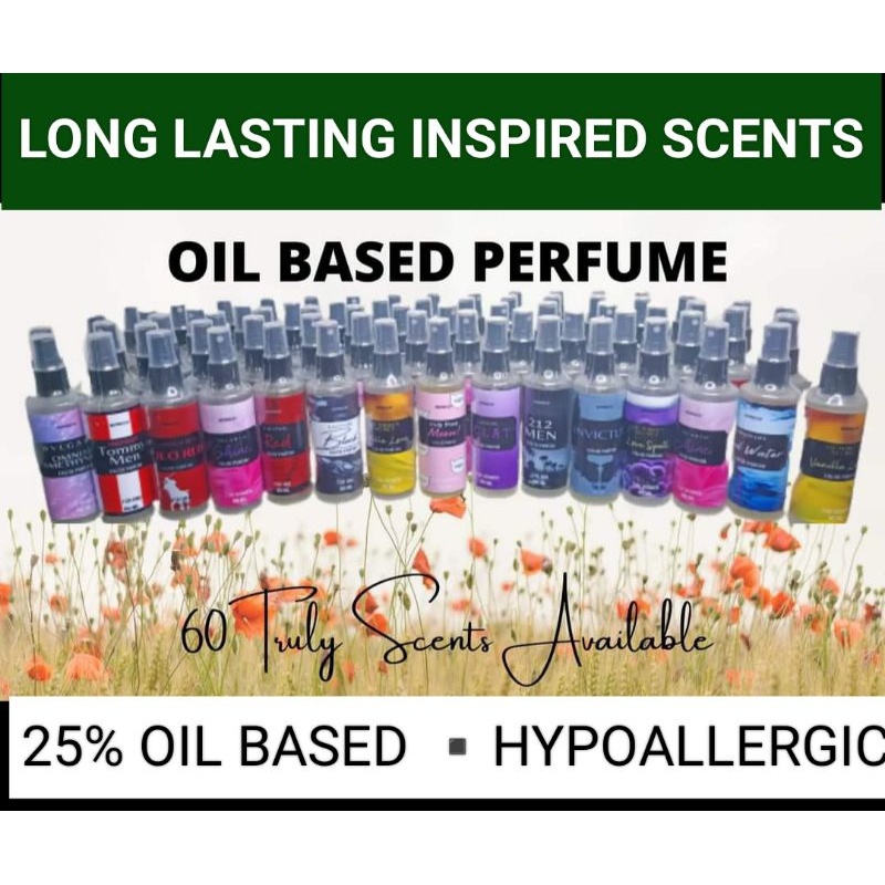 25% OIL BASED INSPIRED SCENTS PERFUME 85ML | Shopee Philippines