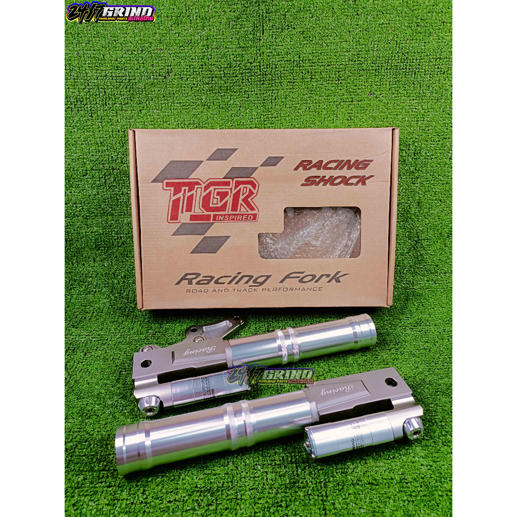 SUZUKI RAIDER 150 TTGR RACING FRONT SHOCK OUTTER TUBE ONLY SILVER MADE ...