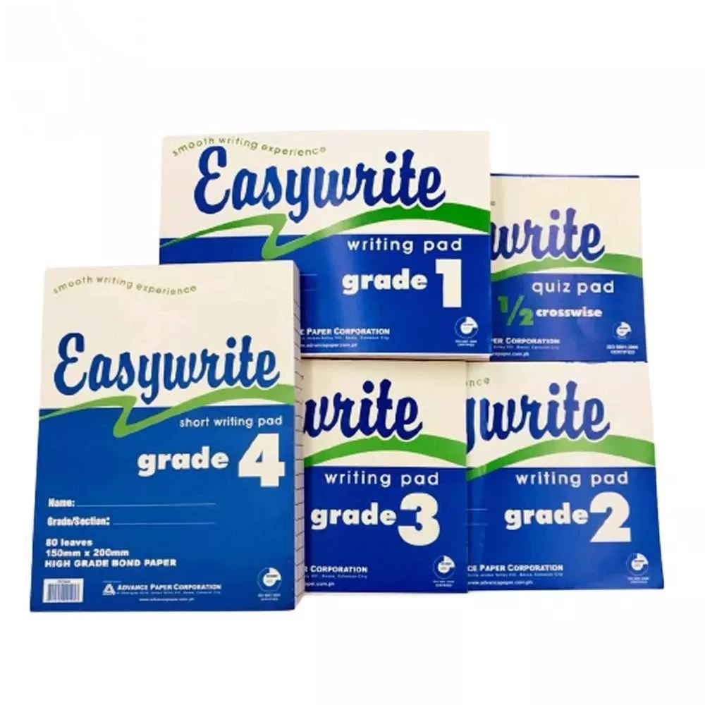Easywrite Writing Pad Paper Grade 1-4, 1/2 Crosswise Quiz Pad and ...