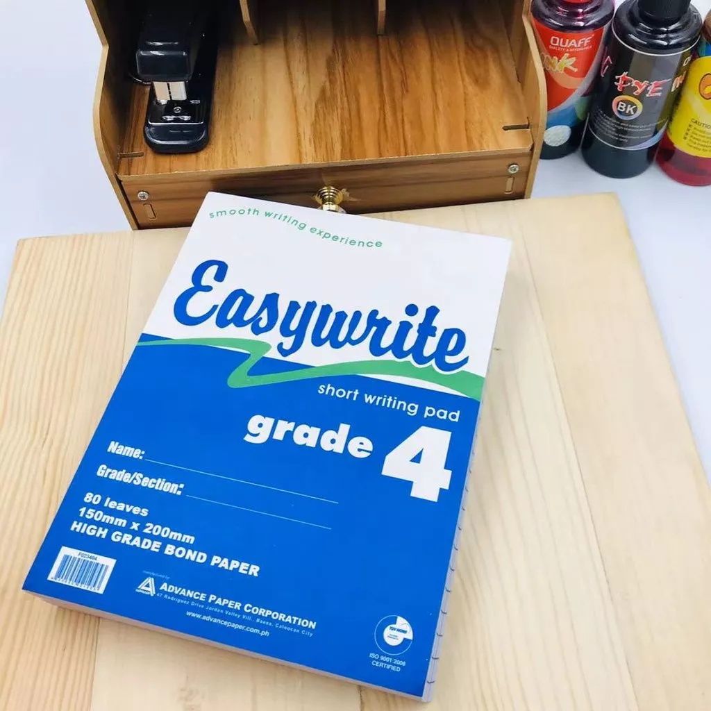Easywrite Writing Pad Paper Grade 1-4, 1/2 Crosswise Quiz Pad and ...