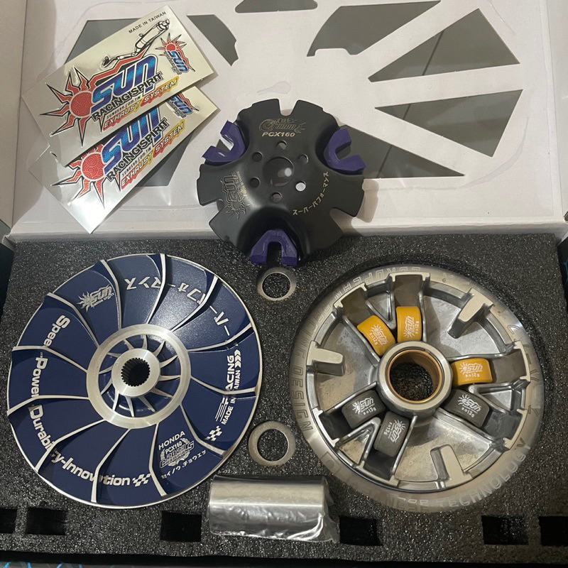 SUN RACING PULLEY SET FOR PCX 160 PLYBALL INCLUDED 13.5 | Shopee ...