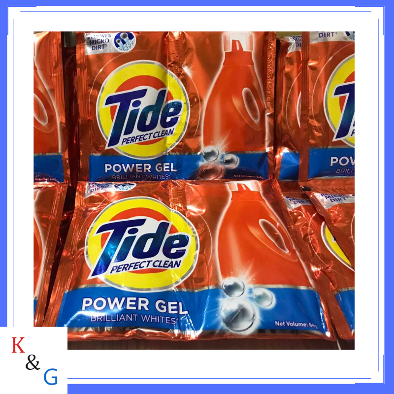Tide Perfect Clean Power Gel Liquid Detergent 64g (6pcs per set ...