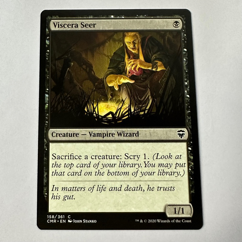 VISCERA SEER | VAMPIRE WIZARD | CMR COMMANDER LEGENDS | BLACK | MTG ...