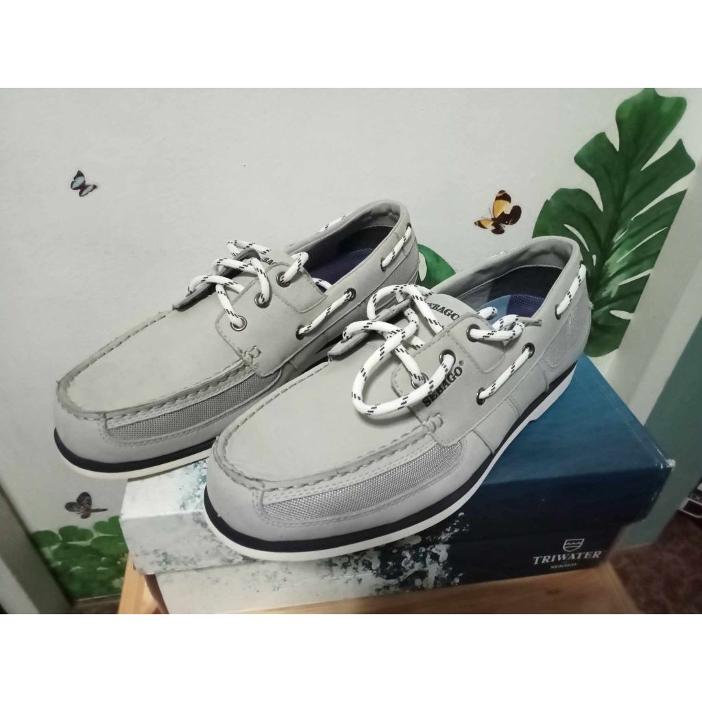 TRIWATER BY SEBAGO - CREST VENT B80711 in Grey Gris [Original, Boat ...