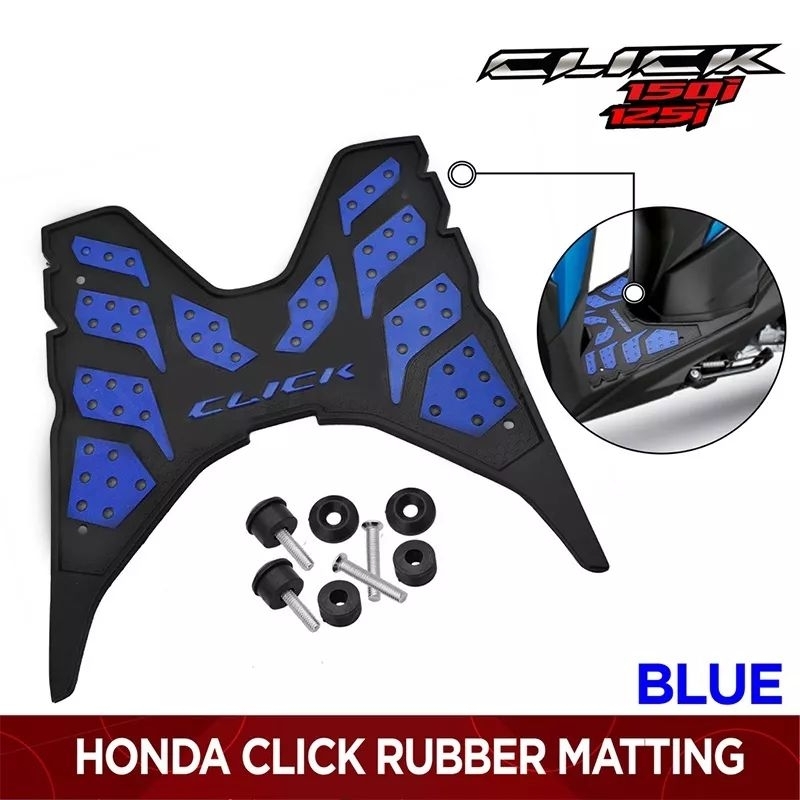 HONDA CLICK 125i /150i Footboard Rubber Matting With Bolts For CLICK V1 ...