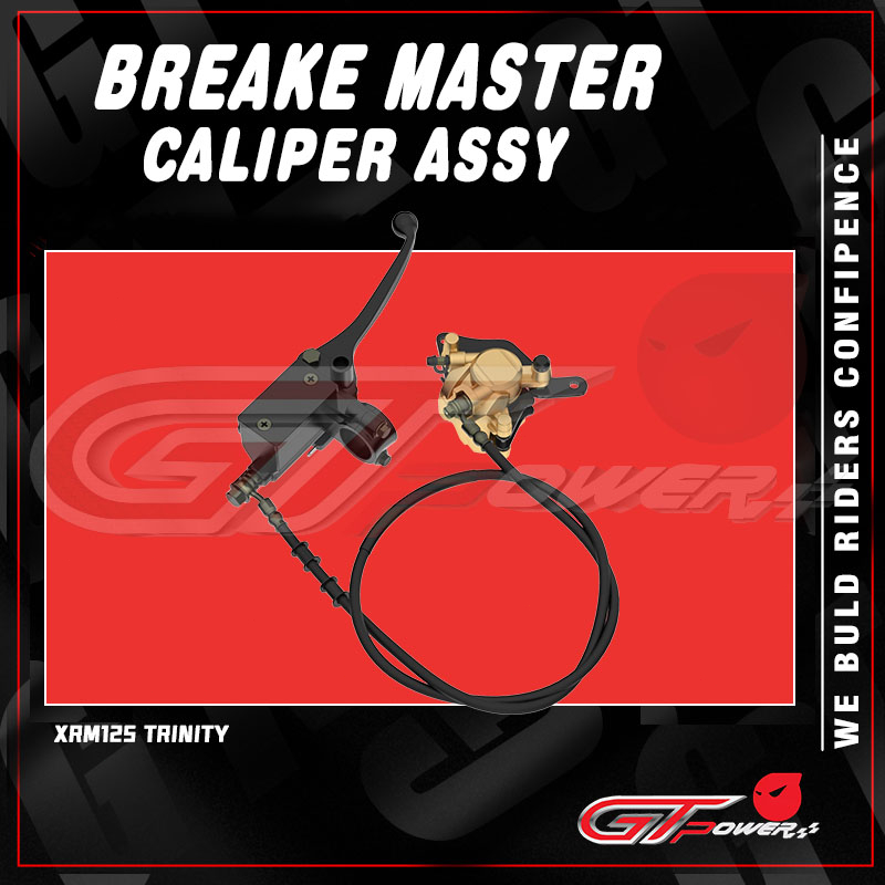 FRONT BRAKE MASTER CALIPER ASSY XRM125 TRINITY FRONT CALIPER WITH BRAKE ...
