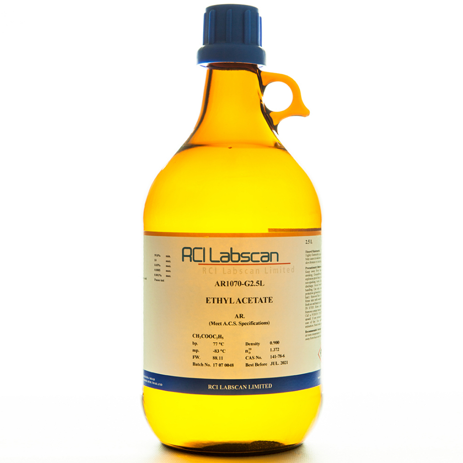 Ethyl Acetate AR Laboratory Analytical Reagent 2.5L/4L, RCI Labscan Brand | Shopee Philippines