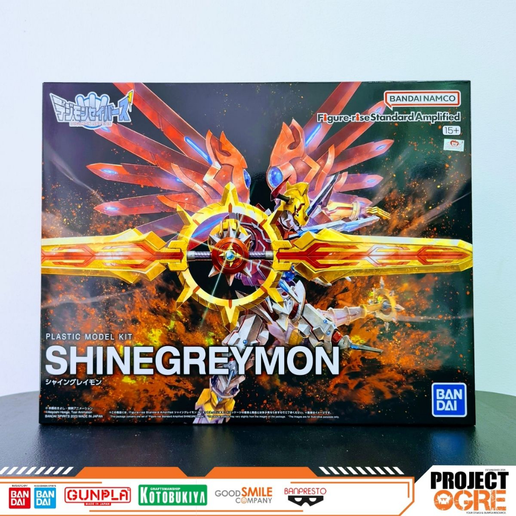 Digimon Savers Figure-rise Standard Amplified ShineGreymon Model Kit ...