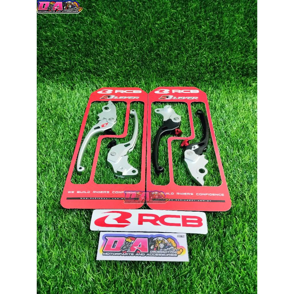 RCB Brake Lever S3 Click 125 / 150 Version 2 ONLY (Combi) Blakc And Silver | Shopee Philippines