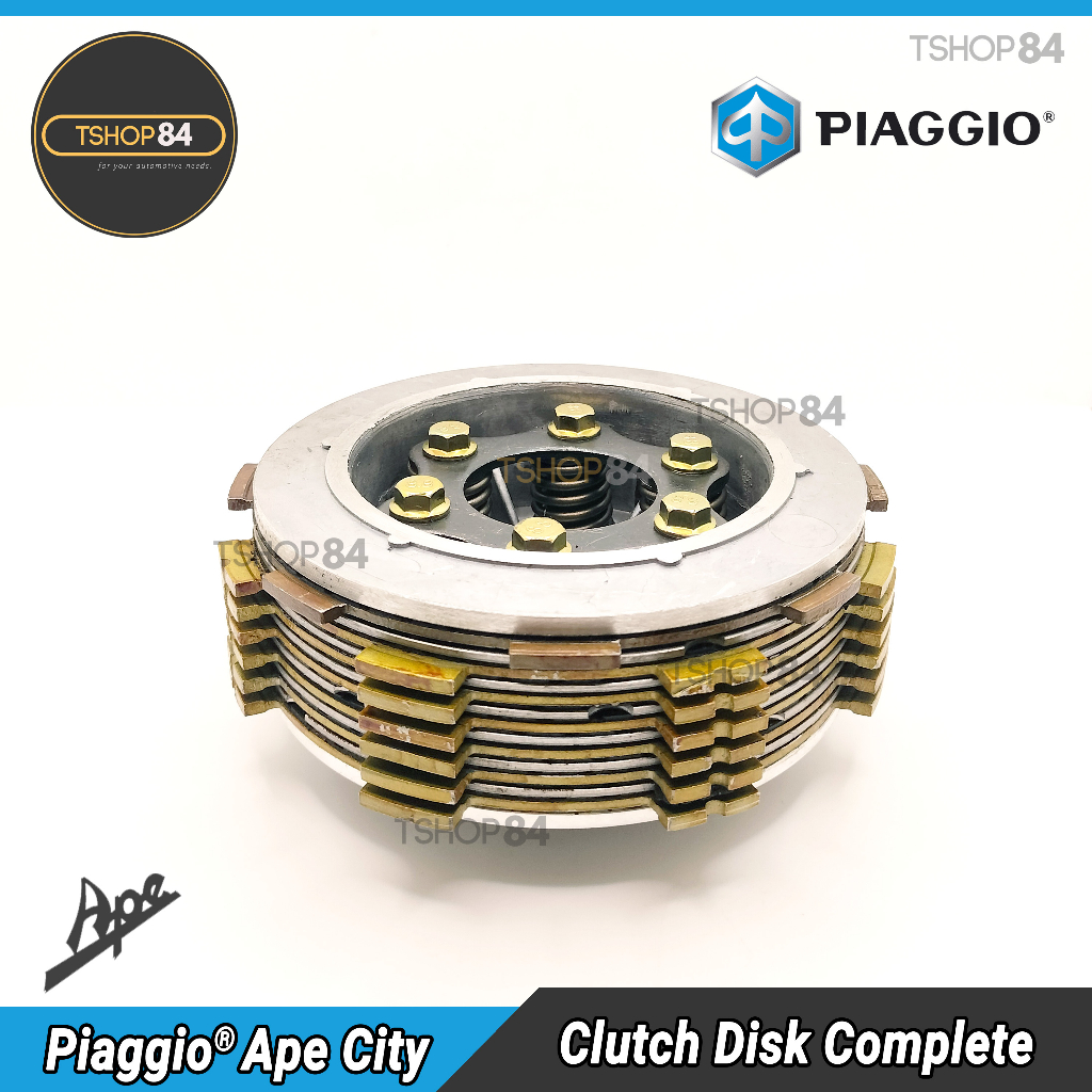 PIAGGIO Ape City Clutch Disc Complete Set with Plates #P34 | Shopee ...